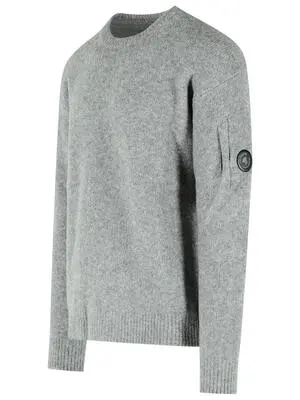 C.P. COMPANY Grey Wool Blend Sweater
