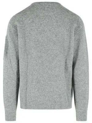 C.P. COMPANY Grey Wool Blend Sweater