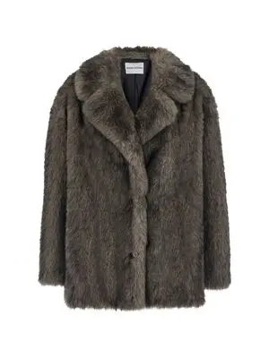 STAND STUDIO Angelika Faux Fux Coat
