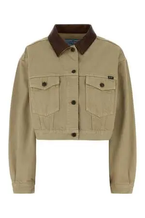 Prada Sand Denim Jacket - Brown