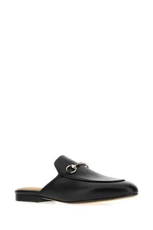 Gucci Leather Slippers - Black