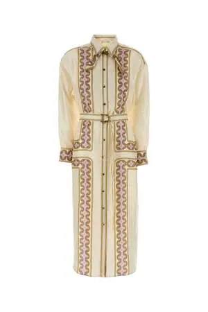 Zimmermann Printed Silk Luna Shirt Dress - Multicolor