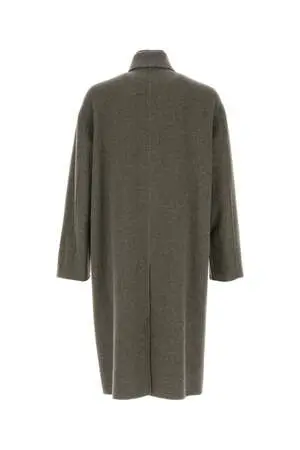 Giorgio Armani Grey Cashmere Blend Coat