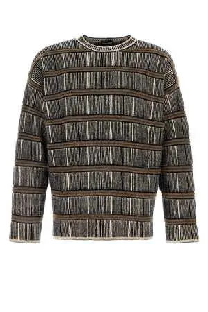 Giorgio Armani Embroidered Silk Blend Sweater - Multicolor