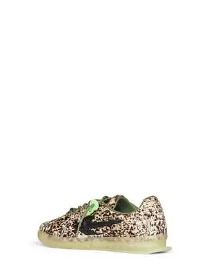 Off-White White And Black Printed Calf Hair End Of Play Sneakers