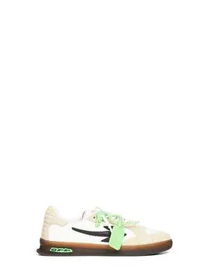 Off-White Brown Printed Calf Hair End Of Play Sneakers - Multicolor