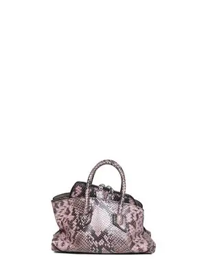 Attico Black And Mauve Superattico 10 La Passeggiata Mini Top Handle Bag - Multicolor