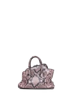 Attico Black And Mauve Superattico 10 La Passeggiata Mini Top Handle Bag - Multicolor