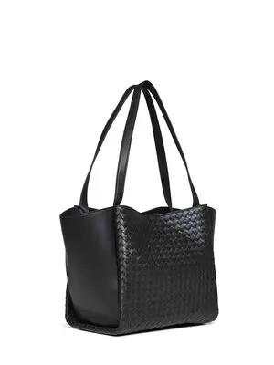 Bottega Veneta Black Corso Medium Tote Bag - Multicolor