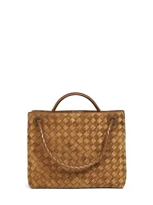 Bottega Veneta Dark Caramel 20 Andiamo Medium Handbag - Multicolor