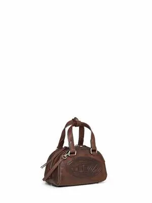 DIESEL® Brown 1dr Dome Soft Small Bowling Bag - Multicolor