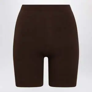 SKIMS Cocoa Seamless Sculpt Mid-thigh Shaping Shorts - Brown