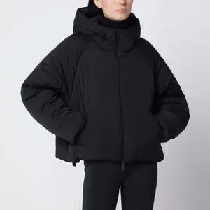 Herno Padded Technical Nylon High-collar Jacket With Relaxed Fit