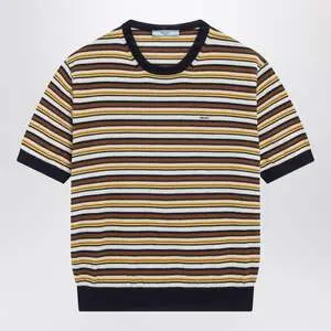 Prada Striped Cashmere Crewneck Sweater