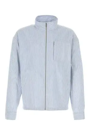 Loewe Embroidered Linen-blend Jacket - Stripped