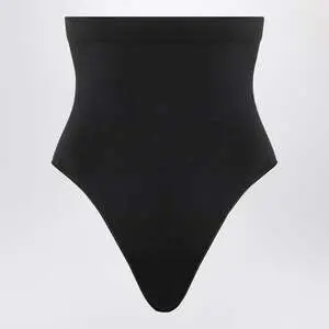 SKIMS Seamless Sculpt High-waisted Shaping Thong - Black