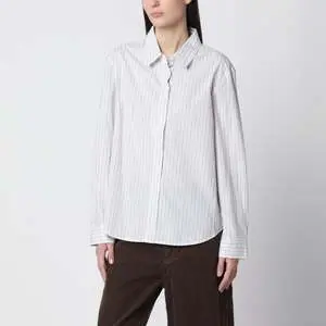 DUNST Studio Striped Cotton Shirt - Grey
