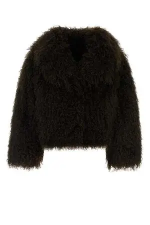Michael Kors Eco Fur Mini Coat - Brown