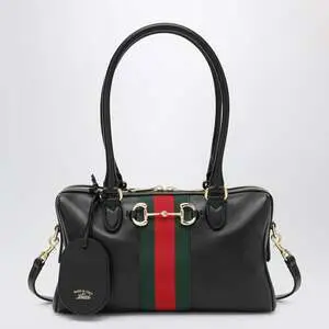 Gucci Medium Borsetto Bowling Bag In Leather With Horsebit Detail