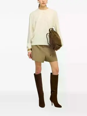 SEMICOUTURE Yasmina Asymmetric Button-fastening Sweater