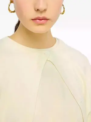 SEMICOUTURE Yasmina Asymmetric Button-fastening Sweater