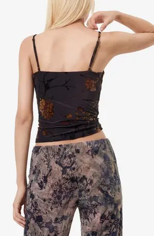 Desigual Floral Sleeveless Top - Brown