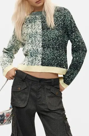 Desigual Chunky Knit Sweater - Green