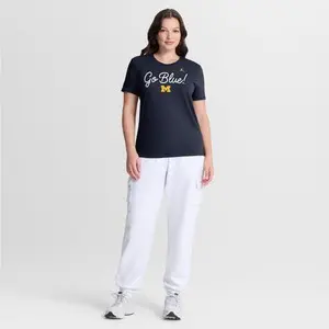 JORDAN BRAND Michigan Wolverines Script Mantra Logo T-shirt