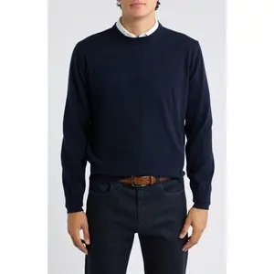 Canali Cashmere Crewneck Sweater - Navy
