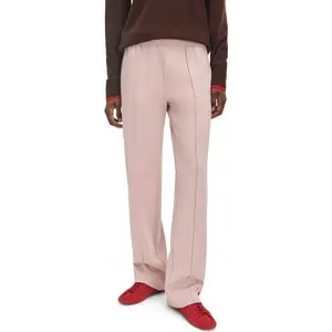 Rag & Bone Irina Mid Rise Wide Leg Ponte Track Pants - Rose Multi