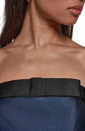 Karl Lagerfeld Paris Strapless Belted Cocktail Dress