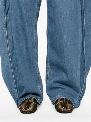 Loewe Draped Denim Jeans - Multicolor