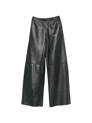 FORTE_FORTE Leather High-waisted Trousers