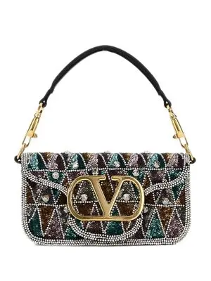 Valentino Garavani Locò Embroidered Small Shoulder Bag - Multicolor