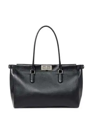 Fendi Peekaboo Small Leather Tote - Multicolor