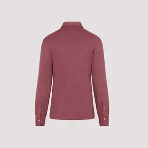 Brunello Cucinelli Long Sleeves Polo - Red