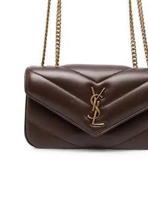 Saint Laurent Loulou Mini Suede Leather Shoulder Bag