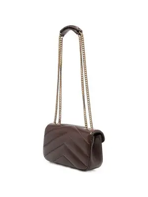 Saint Laurent Loulou Mini Suede Leather Shoulder Bag