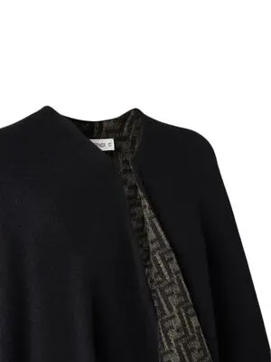 Fendi Ff Wool And Cahsmere Poncho