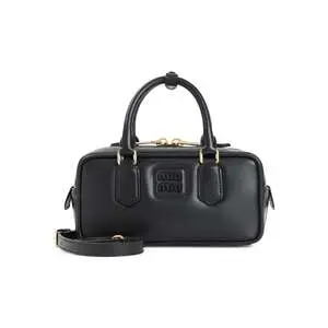 Miu Miu Arcadie Calf Leather Handbag - Black