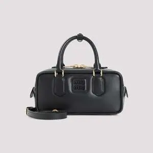 Miu Miu Arcadie Calf Leather Handbag - Black