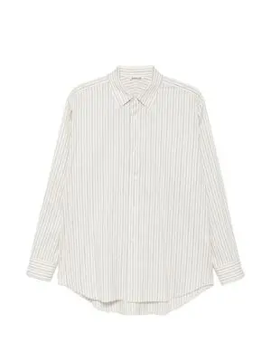 Auralee Cotton And Silk Striped Shirt - Multicolor