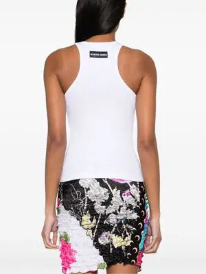 MARINE SERRE Logo Cotton Tank Top