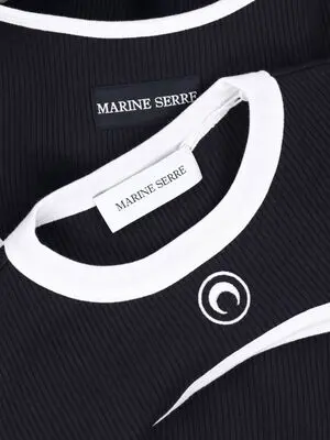 MARINE SERRE Moon Cutout Midi Dress