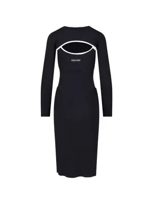MARINE SERRE Moon Cutout Midi Dress