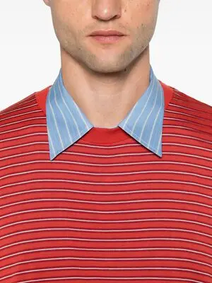 Auralee Wool Striped T-shirt