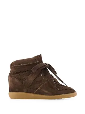 Isabel Marant Étoile Bobby Suede Leather Sneakers - Multicolor