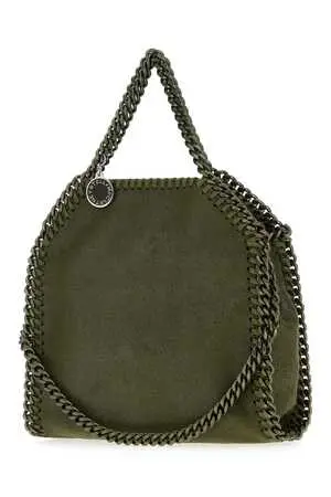 Stella McCartney Army Shaggy Deer Micro Falabella Handbag - Green