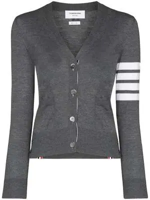 Thom Browne 4bar Wool Cardigan - Multicolor