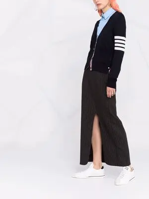 Thom Browne 4bar Cotton Cardigan